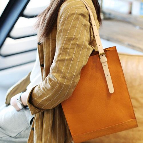 Top Grain Leather Vertical Tote Bags – iLeatherhandbag