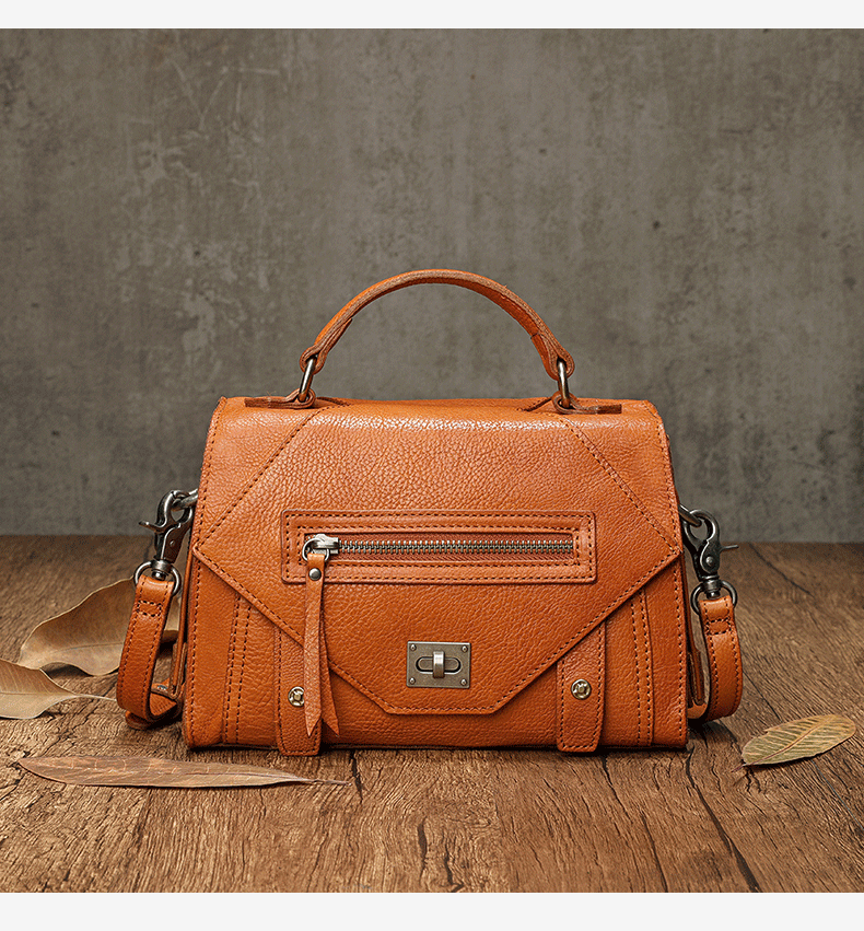 Western Genuine Leather Satchel Handbag For Ladies In Burgundy/Tan ...